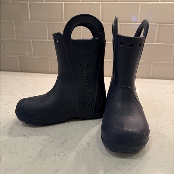 CROCS | Shoes | Crocs Blue Rain Boots Kids C3 Boysgirls | Poshmark